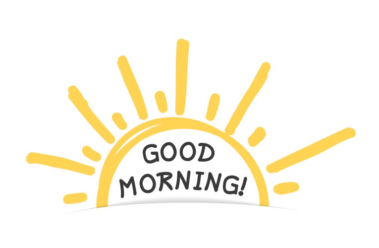 Good morning my sunshine Royalty Free Vector Image