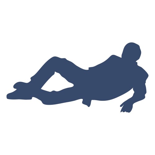 Man lying down silhouette Vector Images & Graphics for Commercial Use ...