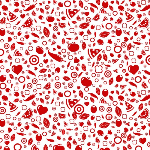 Red background with menu Royalty Free Vector Image