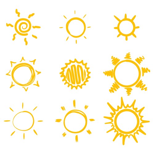 Sunshine cartoon Vector Images & Graphics for Commercial Use | VectorStock
