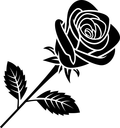 Rose Stylized Vector Images (over 5,500)