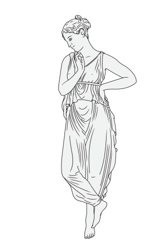 Ancient greek people Royalty Free Vector Image