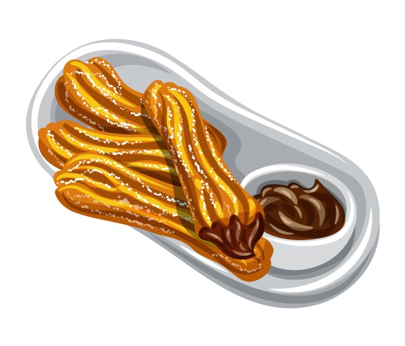 Churros pastry Royalty Free Vector Image - VectorStock