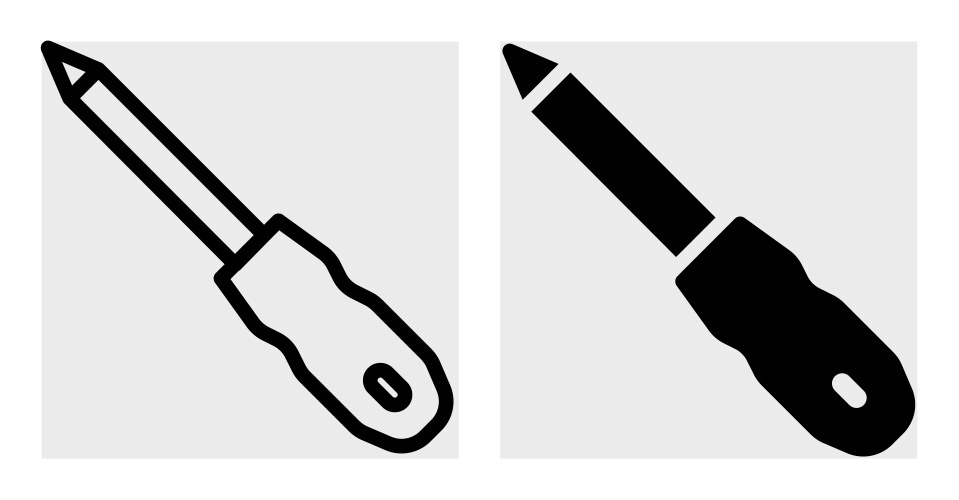 Flathead Screwdriver Drawing Free Vectors | Phillips Screwdriver/flat