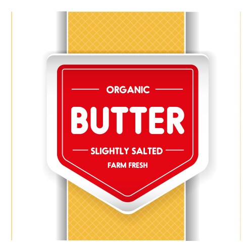 Milk butter dairy labels collection abstract Vector Image