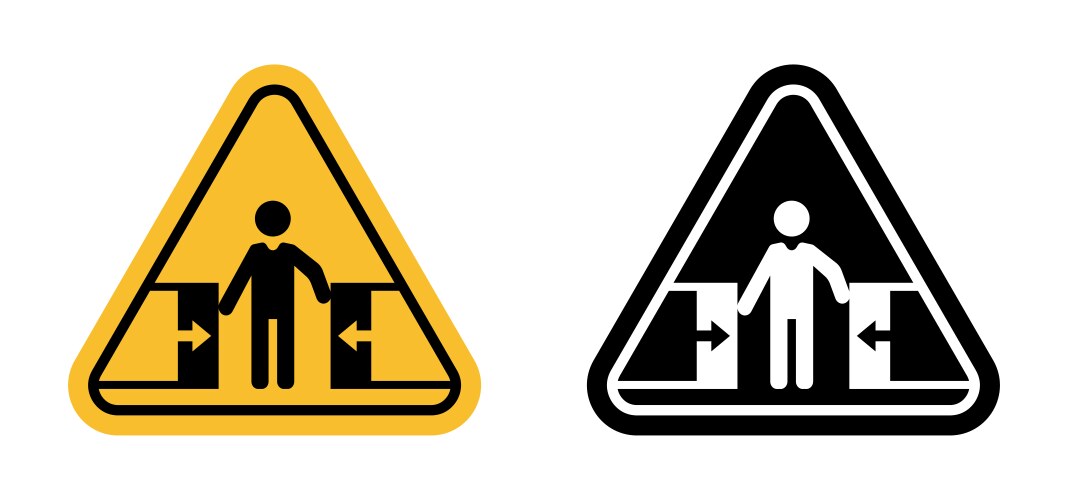 Drowning risk warning sign promote safety Vector Image