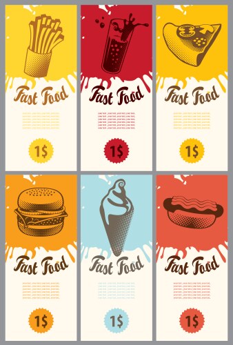 Food restaurant email newsletter template Vector Image