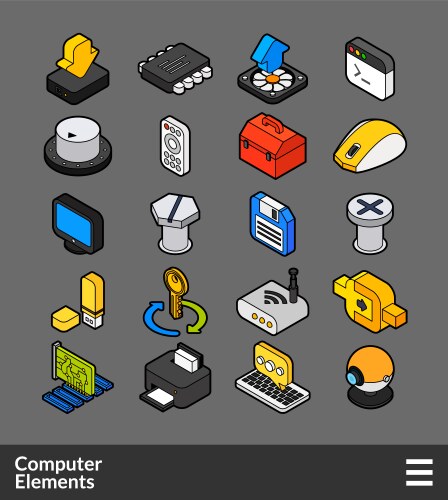 Multimedia icon set-7 Royalty Free Vector Image