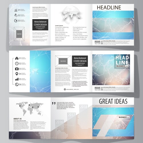 Cover page design template minimalistic brochure Vector Image
