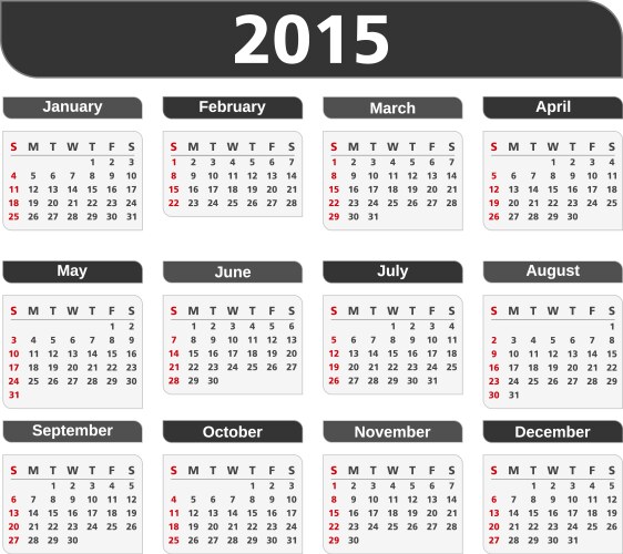 Paper wall calendar icon marking days of the week Vector Image