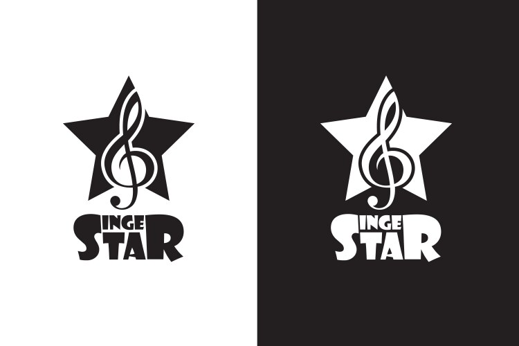 Treble clef set with heart Royalty Free Vector Image