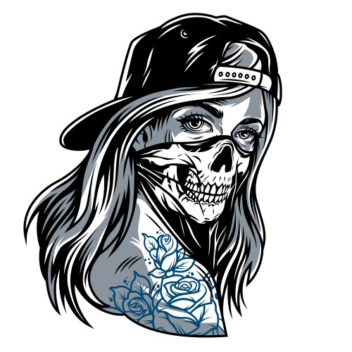 Chicano Skull Vector Images (over 190)