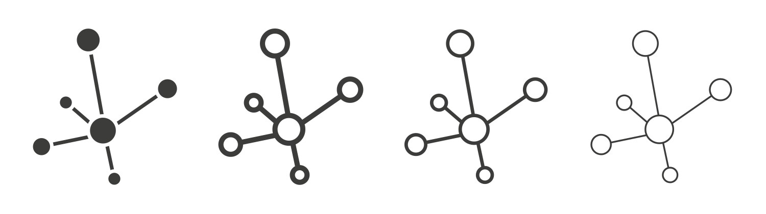 Centralized icon symbol collection on white Vector Image