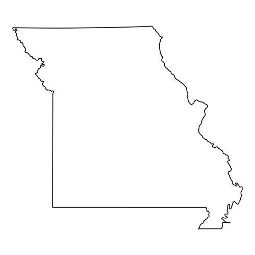 Black and White Missouri Vector Images (over 1,200)