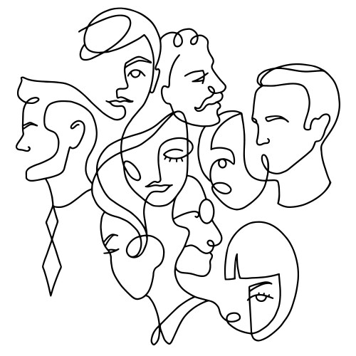 People Line Art Vector Images (over 210,000)