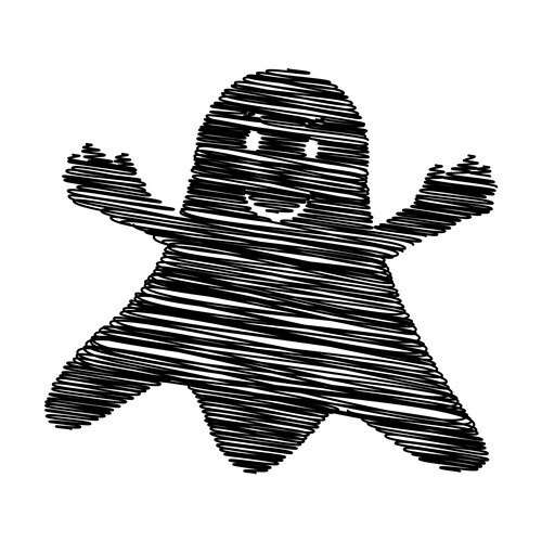 Black icon with scribble effect – Royalty-Free Vector | VectorStock