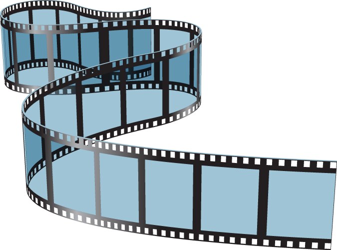 Film reel background Royalty Free Vector Image