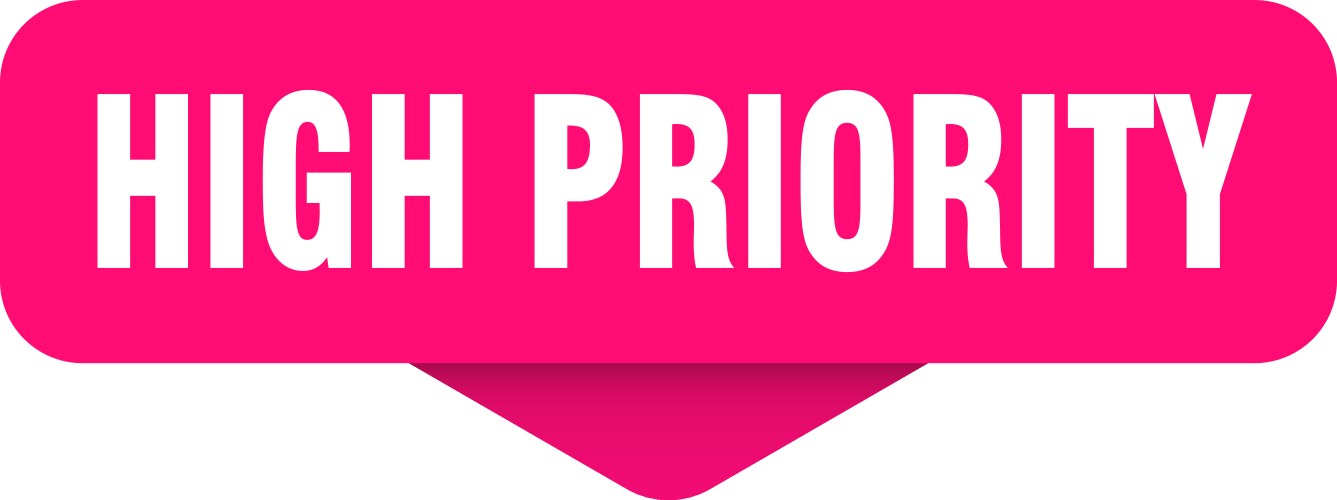 High quality sticker sign Royalty Free Vector Image