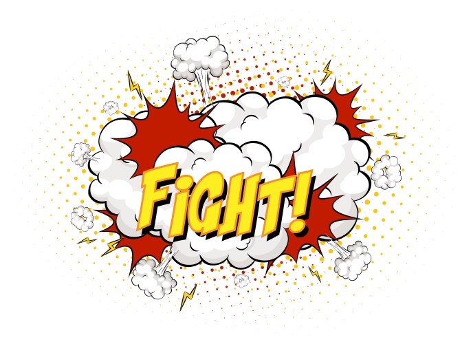 Bang explosion colorful cartoon Royalty Free Vector Image