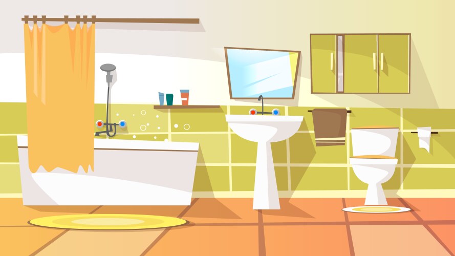 Cartoon Bathroom and Toilet Cleaning Vector Images (over 7,700)