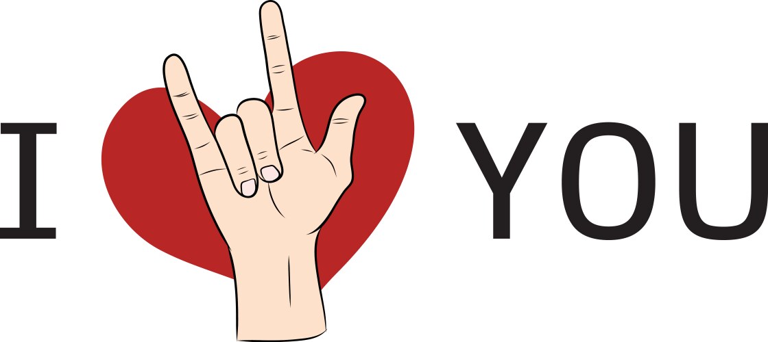 Asl Love Sign Vector 105 Sign Language Png Designs & Graphics