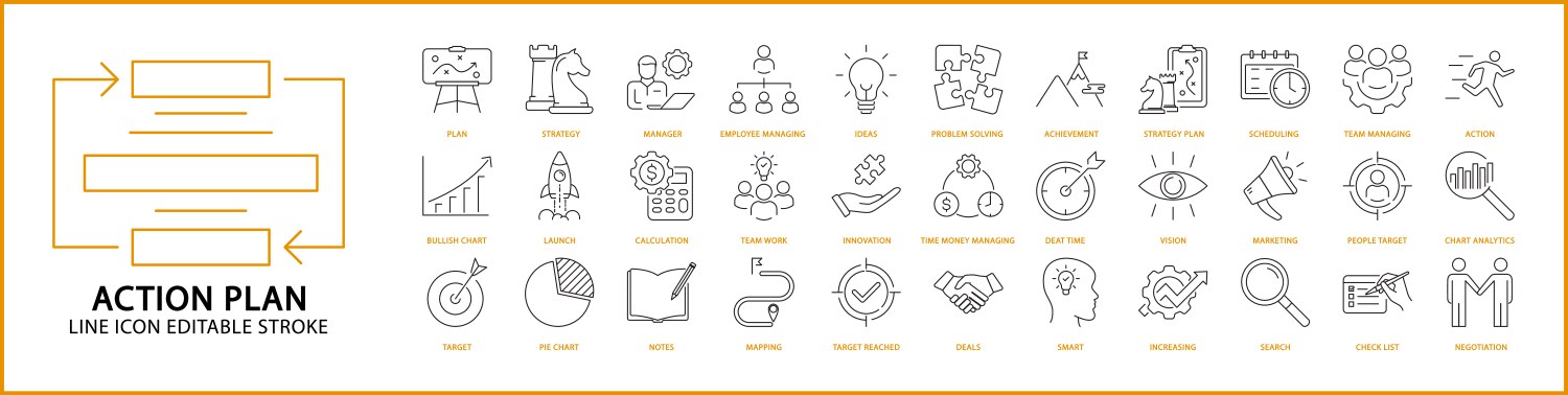Action Plan Icon Vector Images (over 4,700)