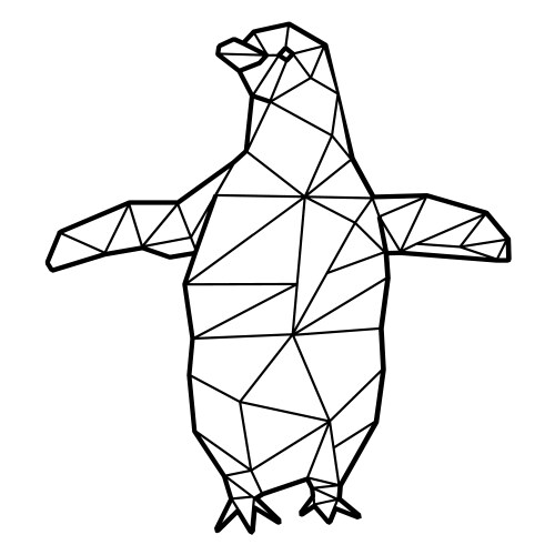 Penguin Polygon Vector Images (over 270)