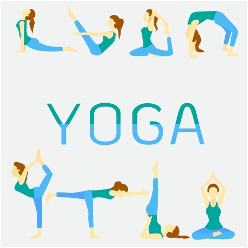 Yoga Poses Vector Images (over 58,000)
