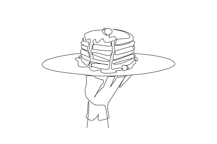 Continuous Line Drawing Food Vector Images (over 9,800)