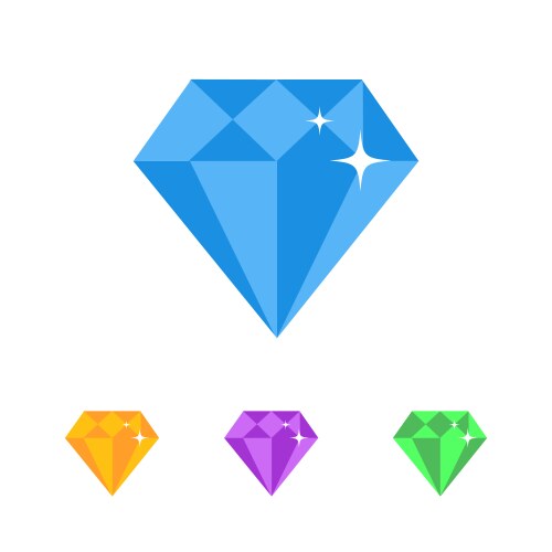 Shiny diamond Royalty Free Vector Image - VectorStock