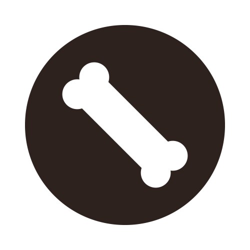 Dog bone paw name tag Royalty Free Vector Image