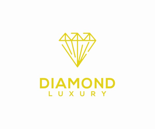 Diamond logo with letter s creative design Vector Image