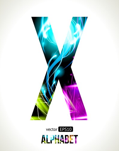 Autumn stylized alphabet letter Royalty Free Vector Image