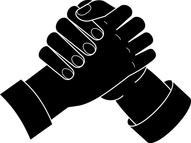 Brotherhood icon set simple style Royalty Free Vector Image