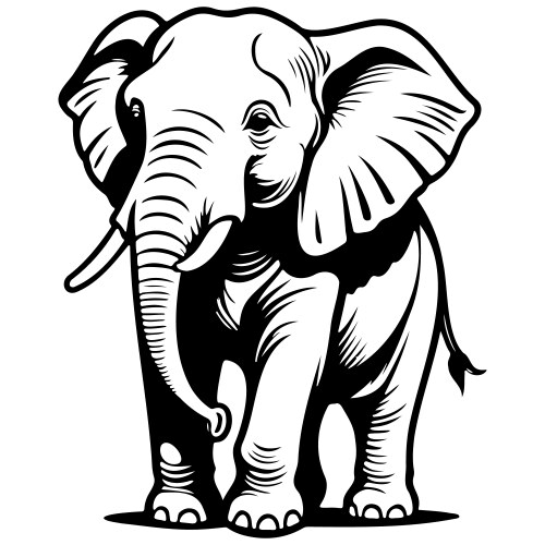 Realistic Elephant Vector Images (over 1,000)