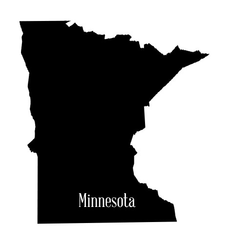 Minnesota state outline Vector Images & Graphics for Commercial Use ...