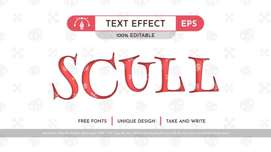 Formula - editable text effect font style Vector Image