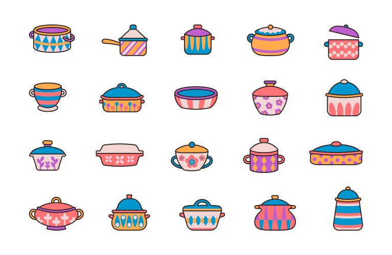Vintage Dishes Vector Images (over 21,000)