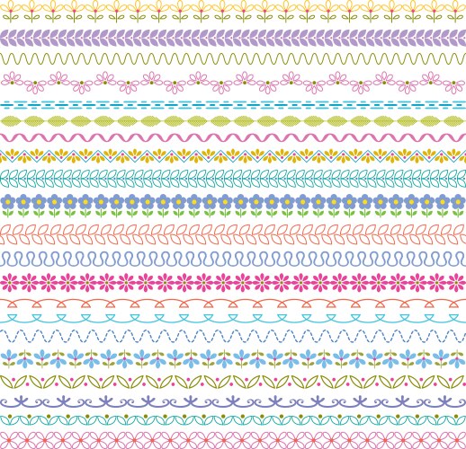 Border set Royalty Free Vector Image - VectorStock