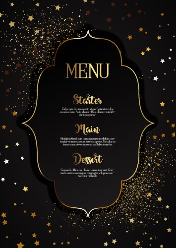 Elegant gold frame background Royalty Free Vector Image