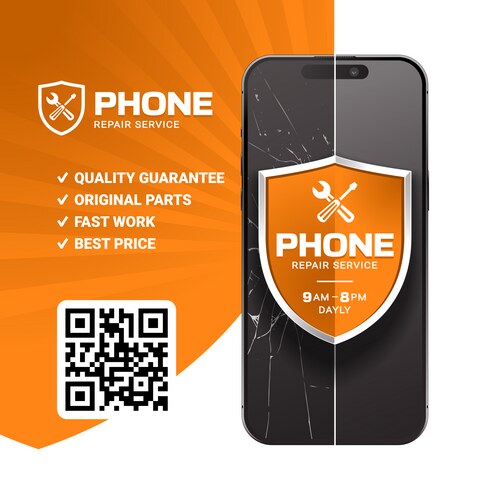 Phone Repair Service Banner Template Vector Images (over 220)