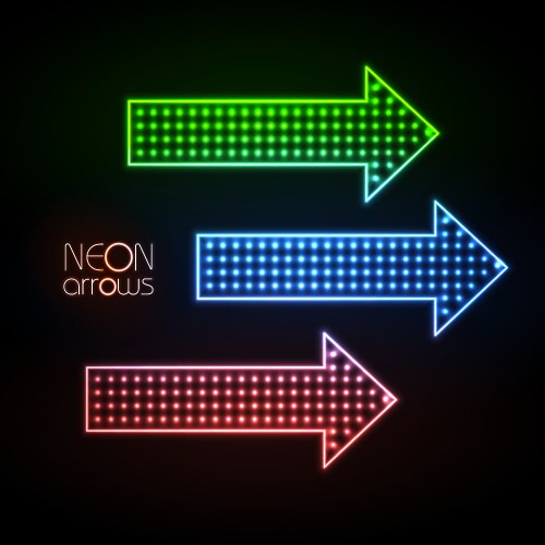 Three-way direction arrows business arrow target Vector Image