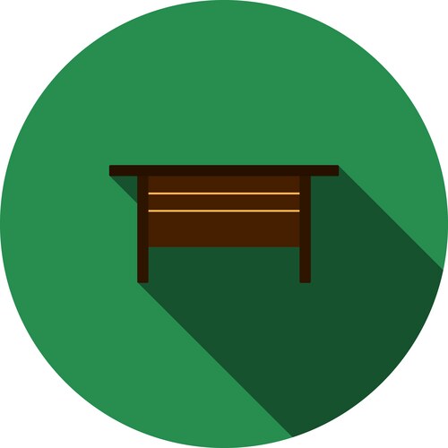 Boss office table icon Royalty Free Vector Image