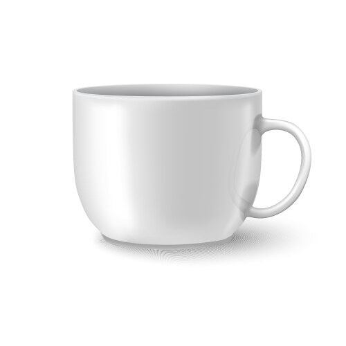 Empty cup Royalty Free Vector Image - VectorStock