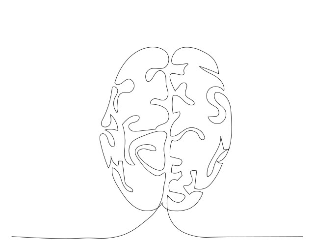 Human Brain Line Drawing Vector Images (over 2,700)