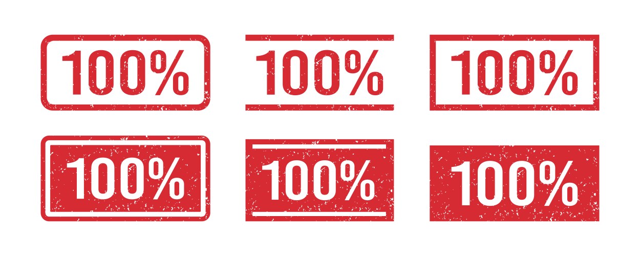 100 percent score emoji one hundred icon Vector Image