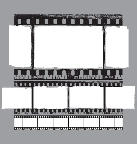 Negative grunge frame Royalty Free Vector Image