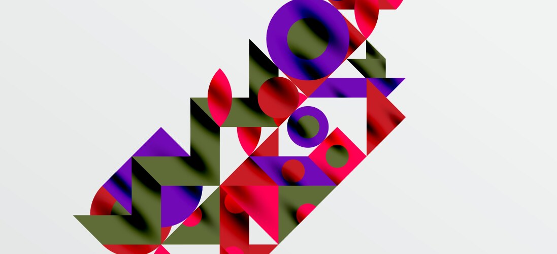 Geometric neo patterns abstract background Vector Image