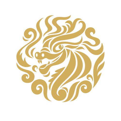 Year of the dragon 2024 Royalty Free Vector Image