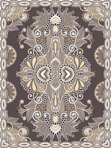 Persian carpet design Royalty Free Vector Image